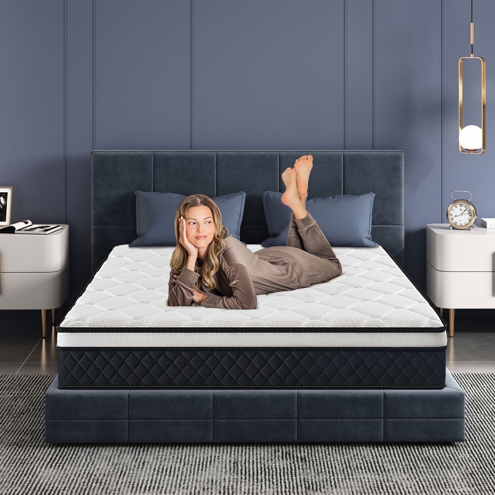 Full Mattress, 10" Memory Foam Mattress in a Box, Pocket Spring ...