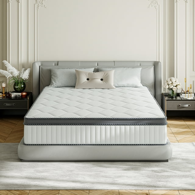 Full Mattress,12 Inch Full Hybrid Memory Foam and Individual Pocket ...