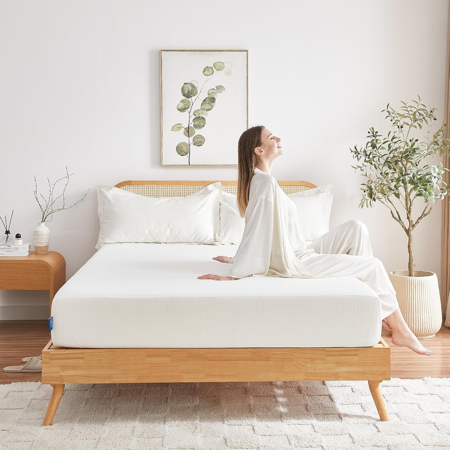 Full Mattress, 6 Inch Memory Foam Mattress in a Box, Fiberglass Free ...