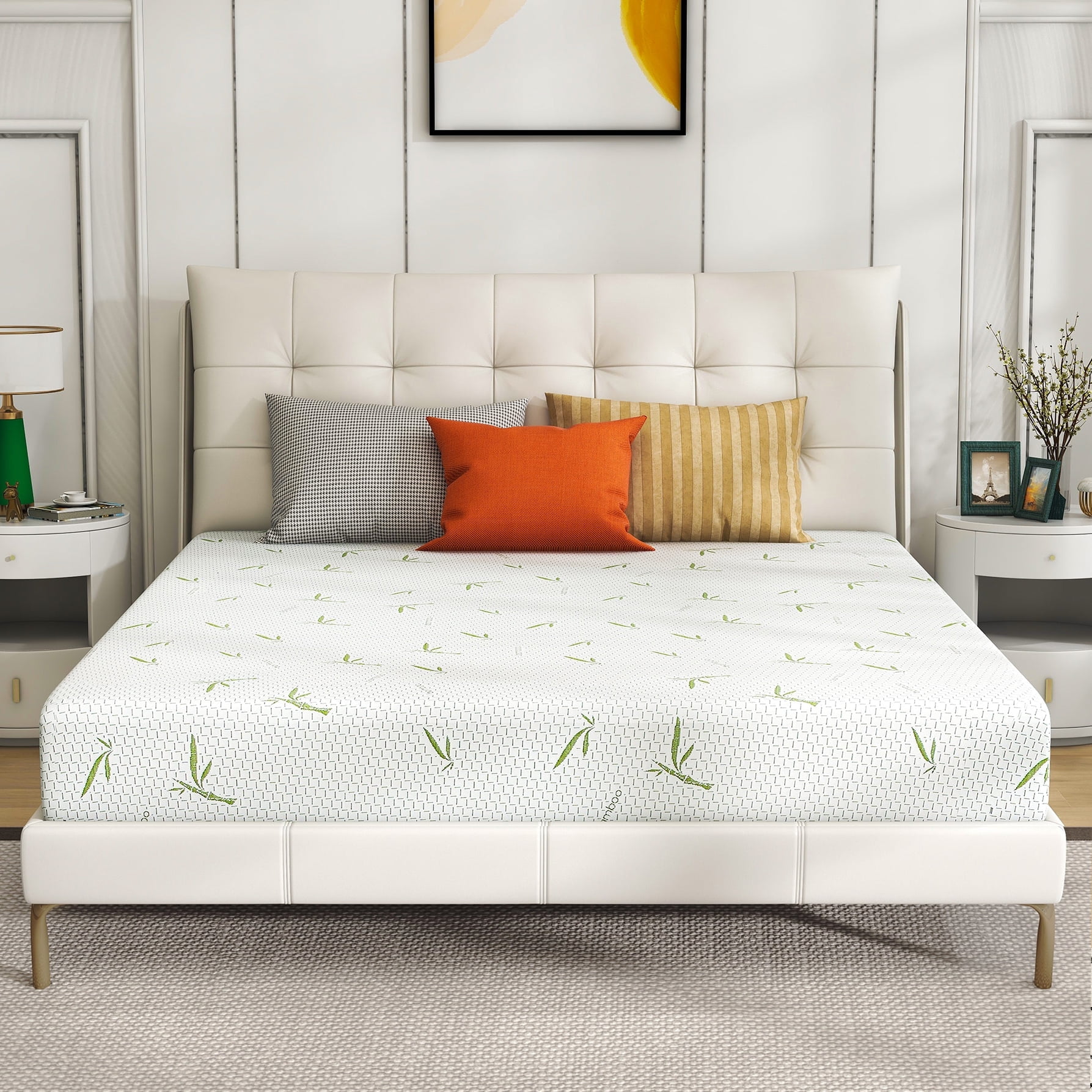 6-Inch Full Size Cool Gel Memory Foam Mattress, Comfort & Pressure ...