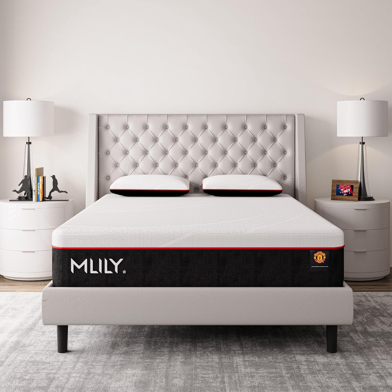 Full Mattress Bed, Manchester United 10 Inch Memory Foam Mattress, Cool ...