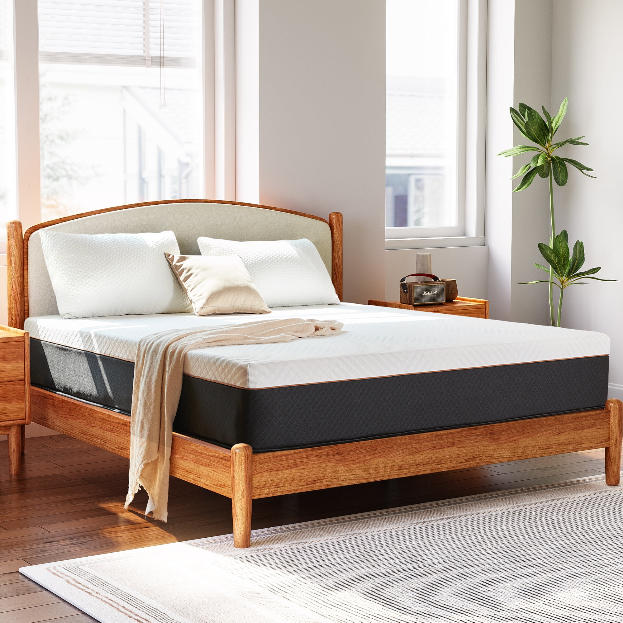 Full Mattress, Potctz 12 inch Medium Plush Innerspring Mattress in a ...