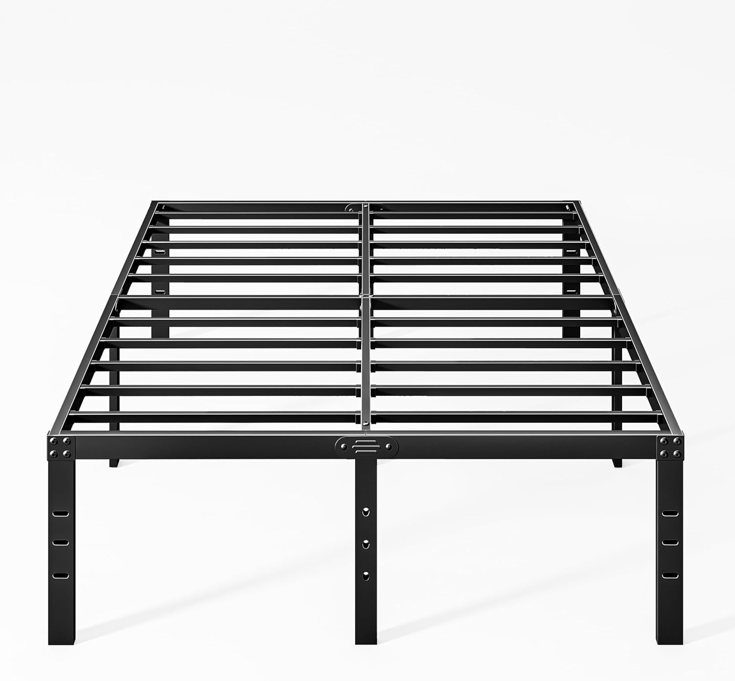 Full Metal Bed Frame - 18in No Box Spring Needed, Platform Design ...