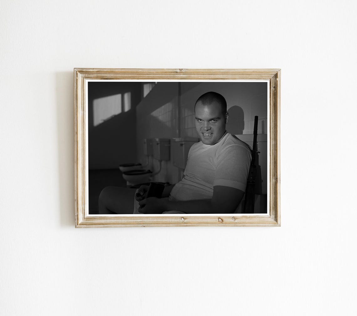 Full Metal Jacket Bathroom, Funny Bathroom Decor, Black and White ...