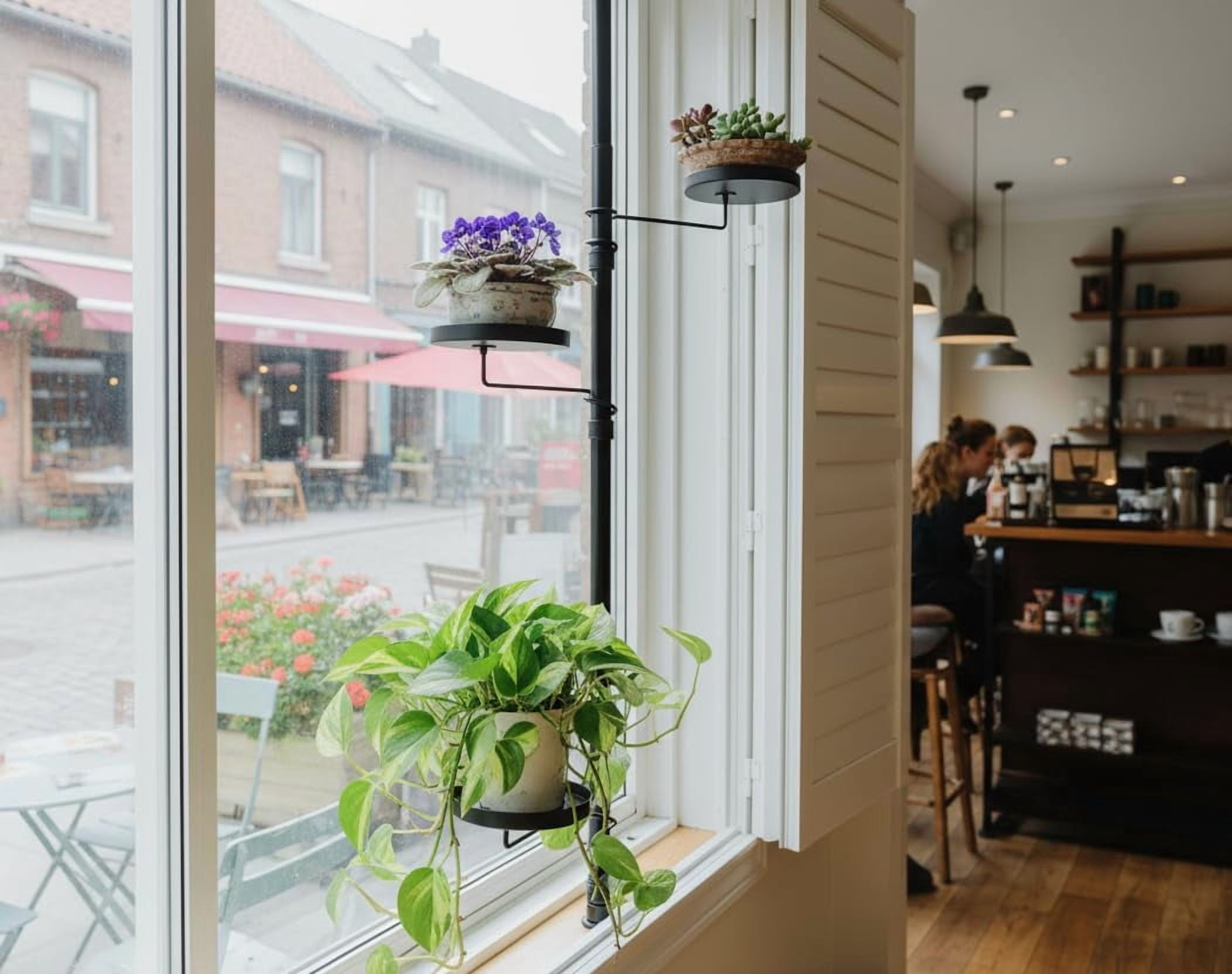 Full Metal, Window Sill Extender – Tension Rod Plant Shelf for Indoor ...