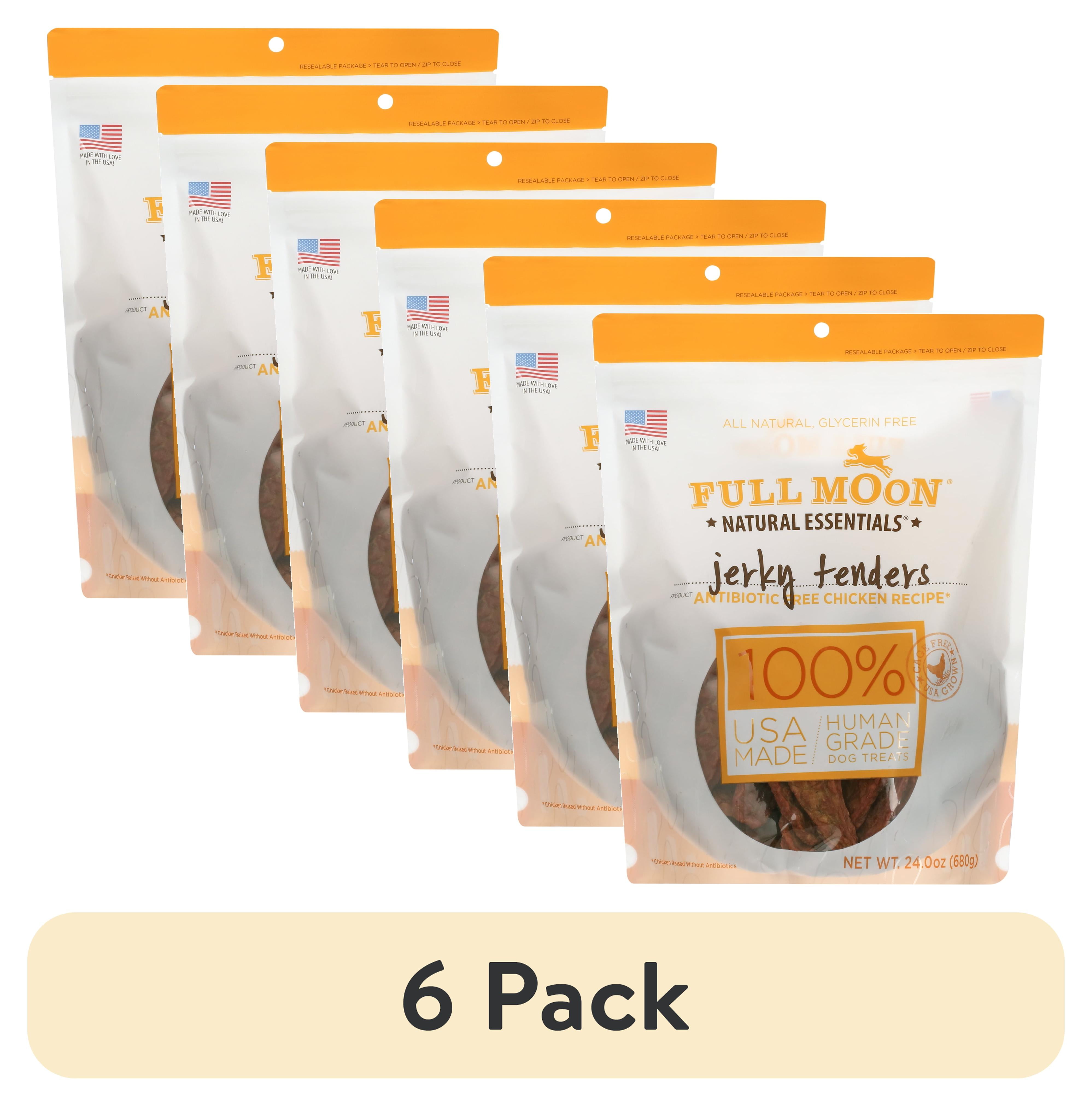 (6 pack) Full Moon All Natural Human Grade Dog Treats, Essential ...