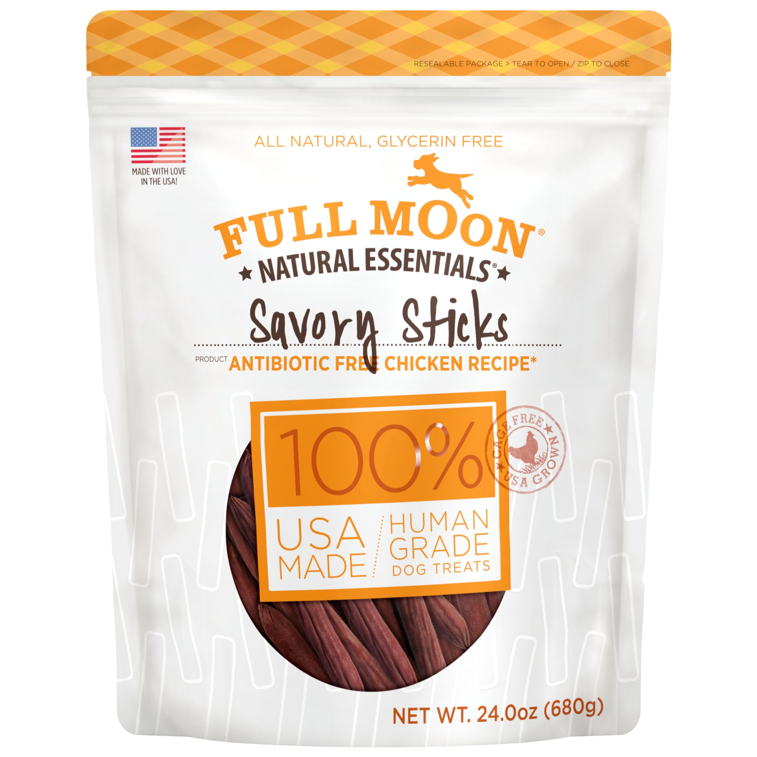 Full Moon All Natural TMA2 Human Grade Dog Treats, Essential Chicken ...