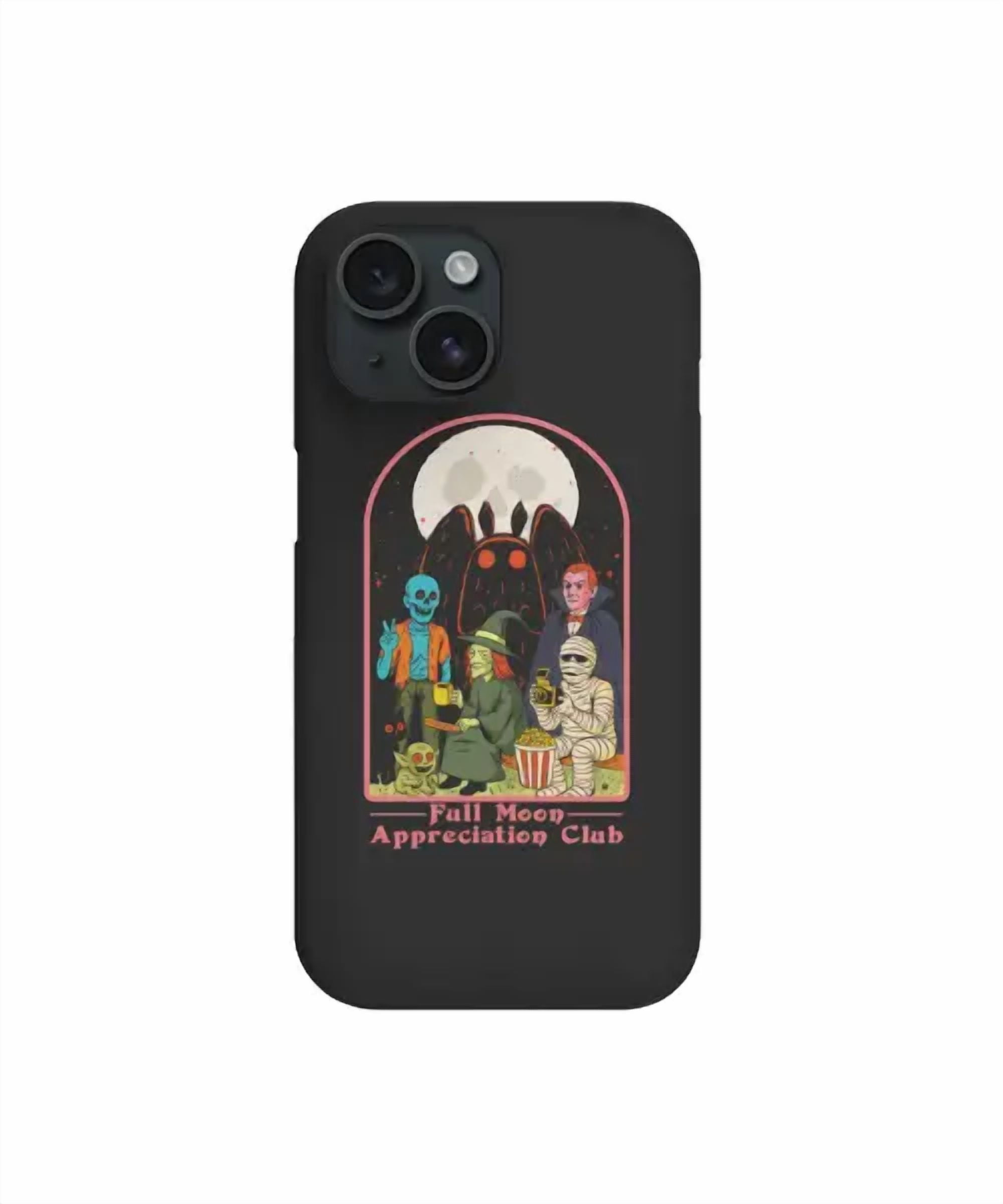 Full Moon Appreciation Werewolf Vampire Phone Case for iPhone 16 15 14 ...