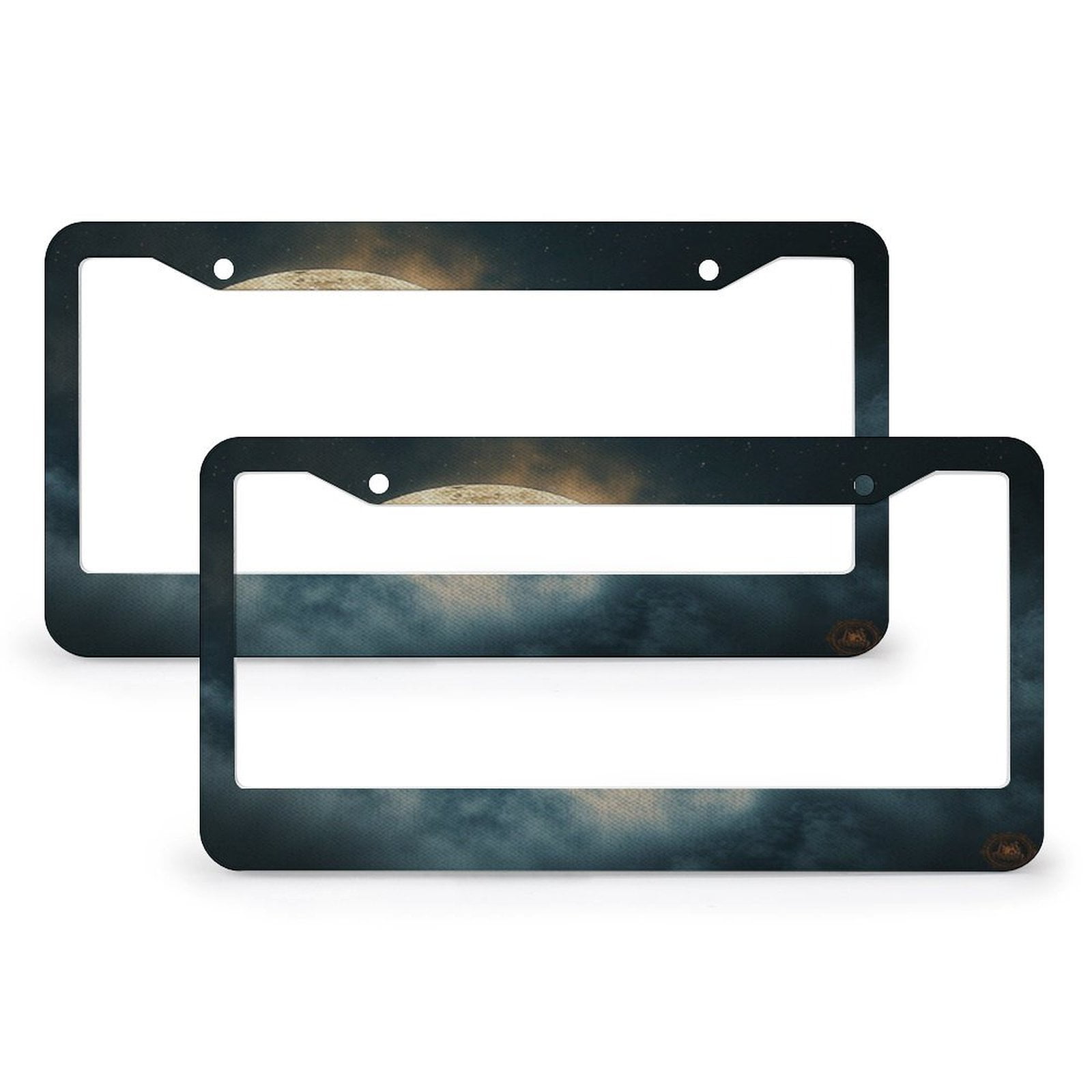 Full Moon Astronomy Celestial Body Majestic License Plate Frame Holder ...