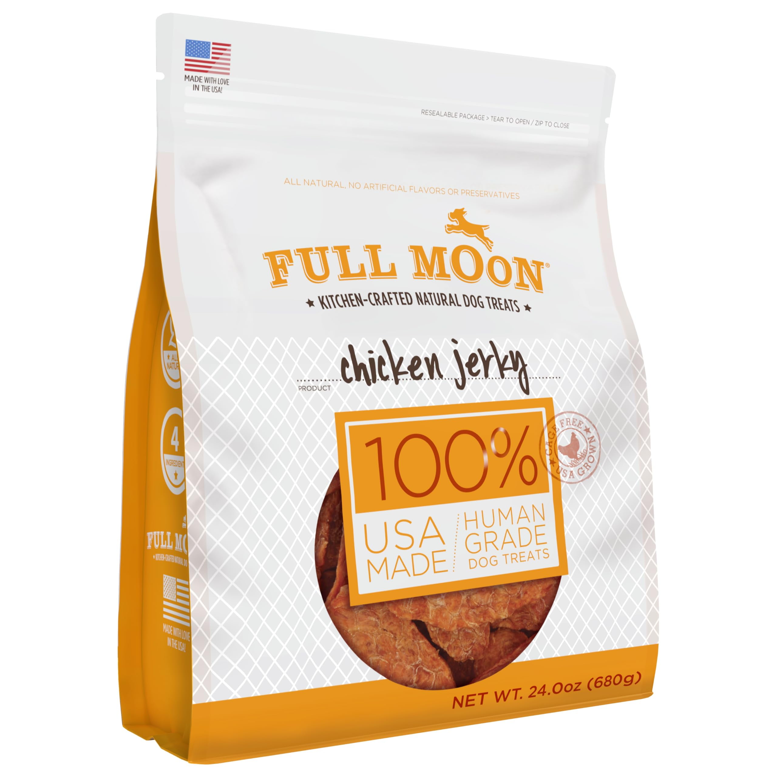 Full Moon Chicken FEV6 Jerky Healthy All Natural Dog Treats Human Grade ...