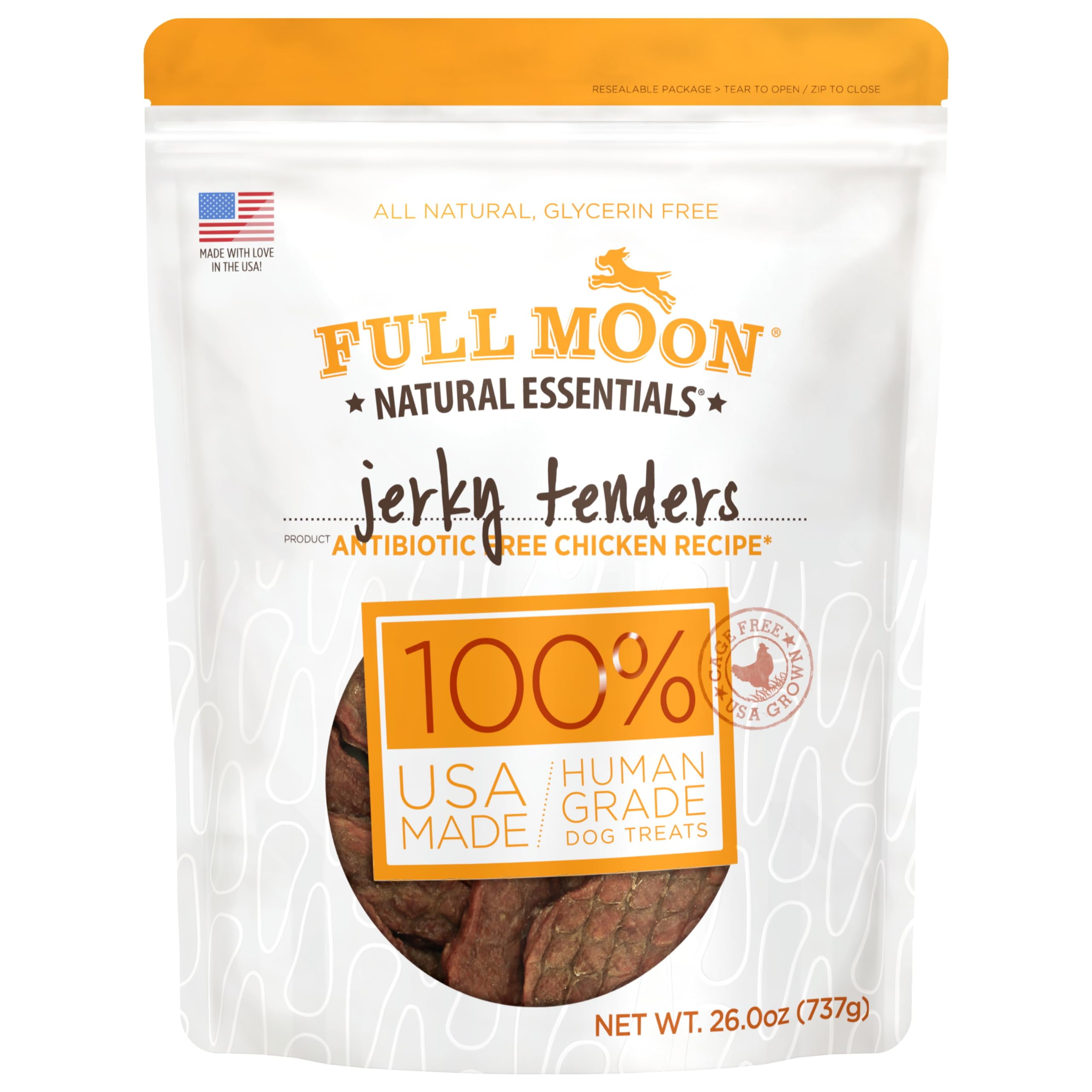 Full Moon Chicken Jerky DHF10 Tenders Healthy All Natural Dog Treats ...