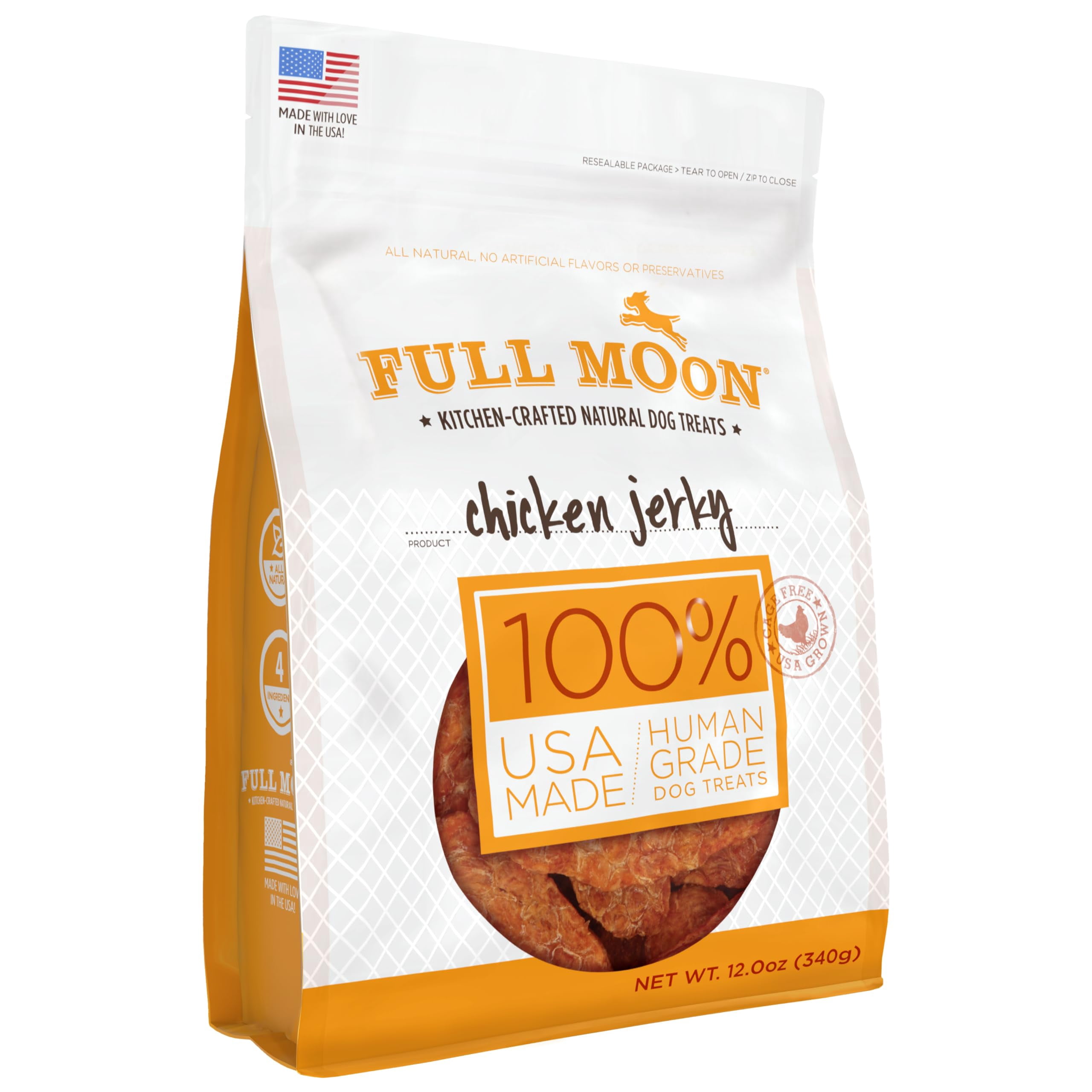 Full Moon Chicken Jerky Healthy All AIS1 Natural Dog Treats Human Grade ...