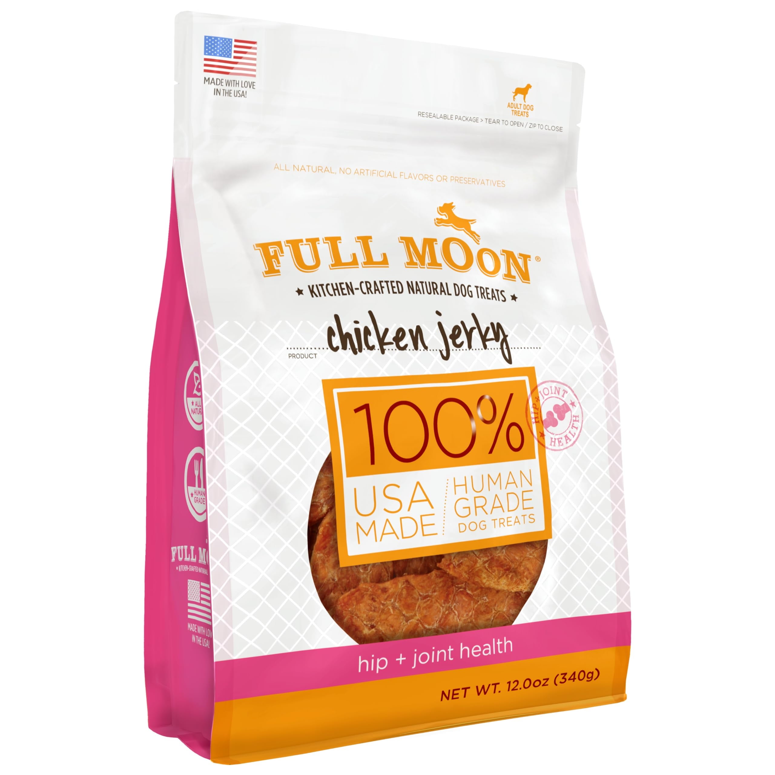 Full Moon Chicken Jerky Healthy All Natural Dog Treats Human Grade For ...
