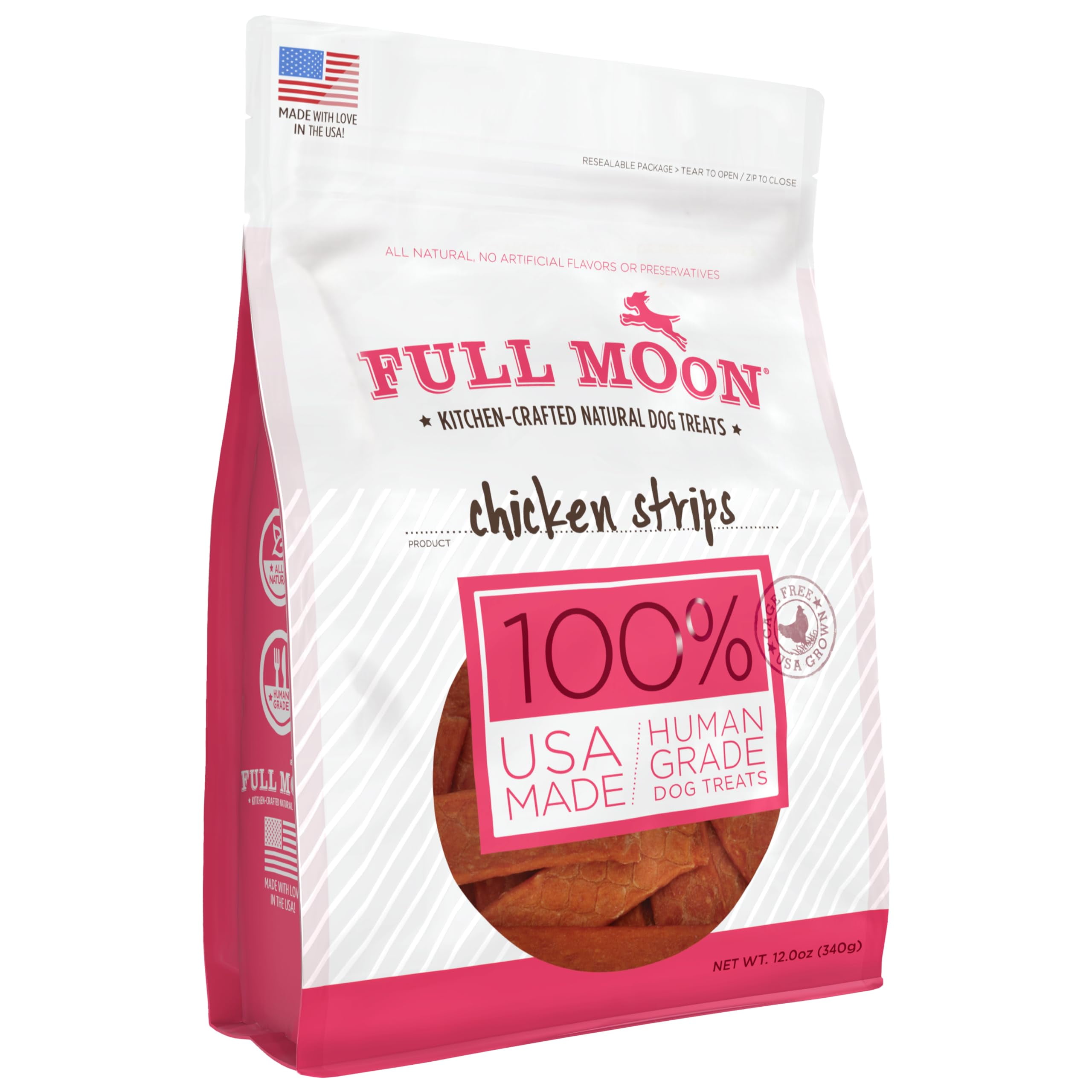 Full Moon Chicken Strips MMF7 Healthy All Natural Dog Treats Human ...