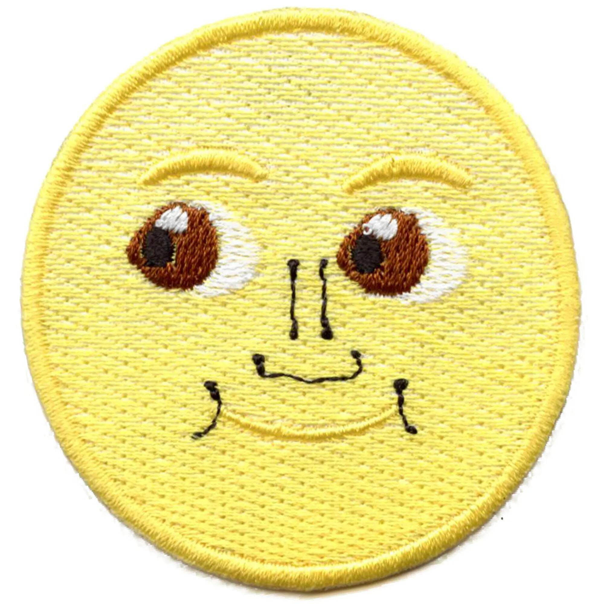 Full Moon Emoji Patch Face Phases Night Embroidered Iron On - Walmart.com