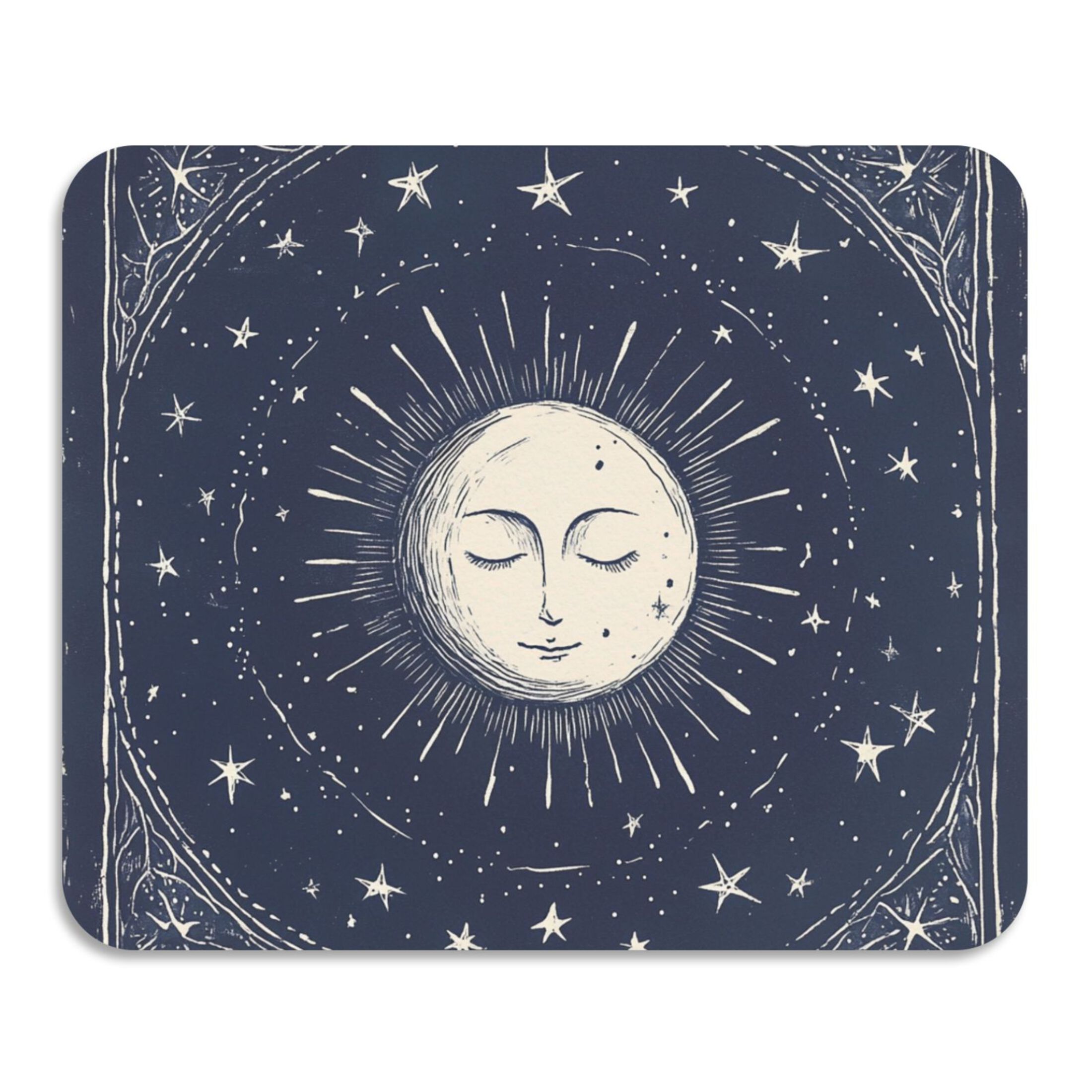 Full Moon Face Stars Diatomite Dish Drying Mat Drain Pad for Kitchen ...