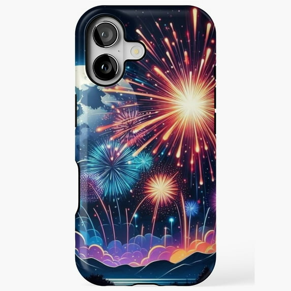 Full Moon Night Celebration iPhone Case 17 11 12 13 14 15 16 Pro Max ...
