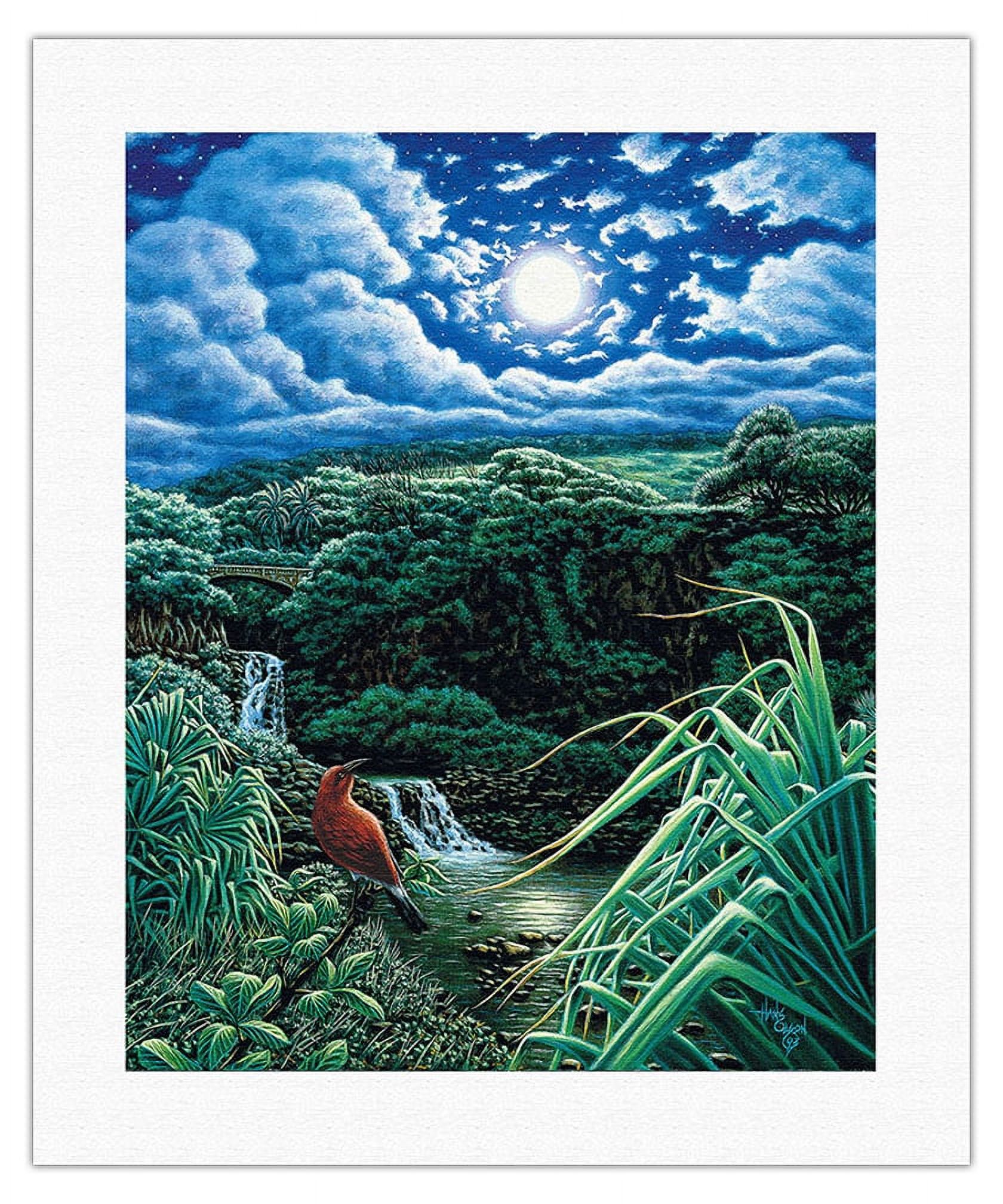 Full Moon Over Seven Sacred Pools - The Pools of ‘Ohe’o Maui Hawaii ...