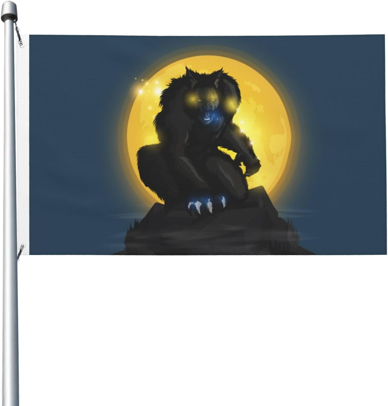 Full Moon Werewolf Flags 3x5 Ft Double Sided Flag Durable Outdoor Flags ...