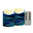 Full Moon over Mountains Flameless Candles 2 PCS with Remote Realistic ...