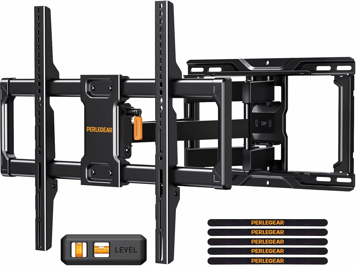 Full Motion TV Wall Mount for Most 42–86 inch Flat Curved TVs up to 132 ...
