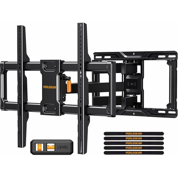 Full Motion TV Wall Mount for Most 42–86 inch Flat Curved TVs up to 132 ...
