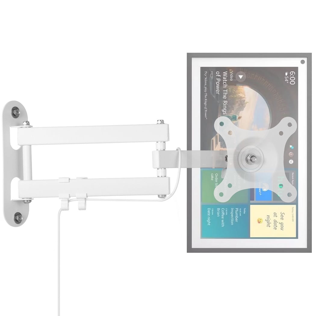 Full Motion Wall Mount for Echo Show 15, Monitor Wall Mounting Bracket ...
