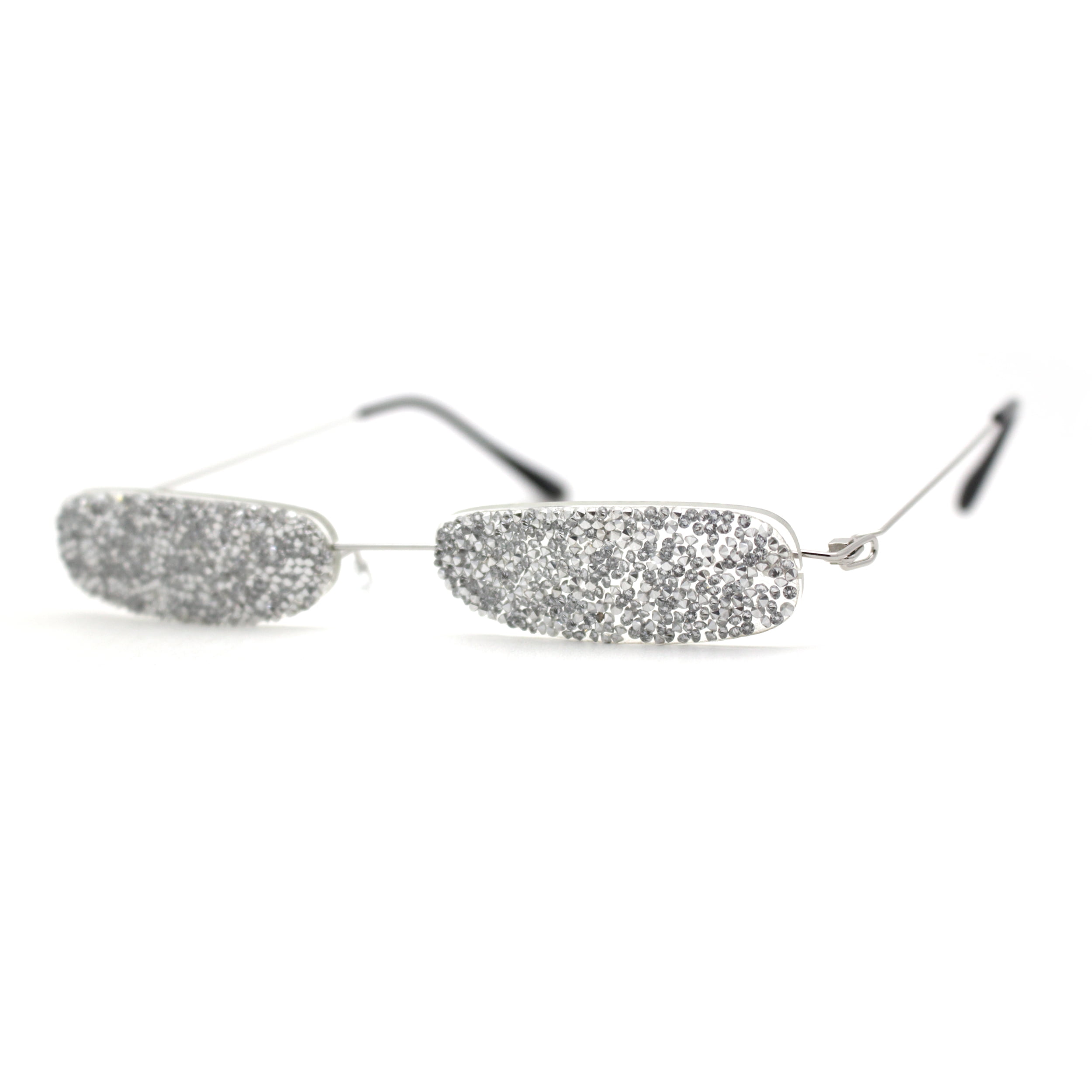 Full Opaque Rhinestone Lens Jewelry Eyeglasses NOT SEE THROUGH All ...