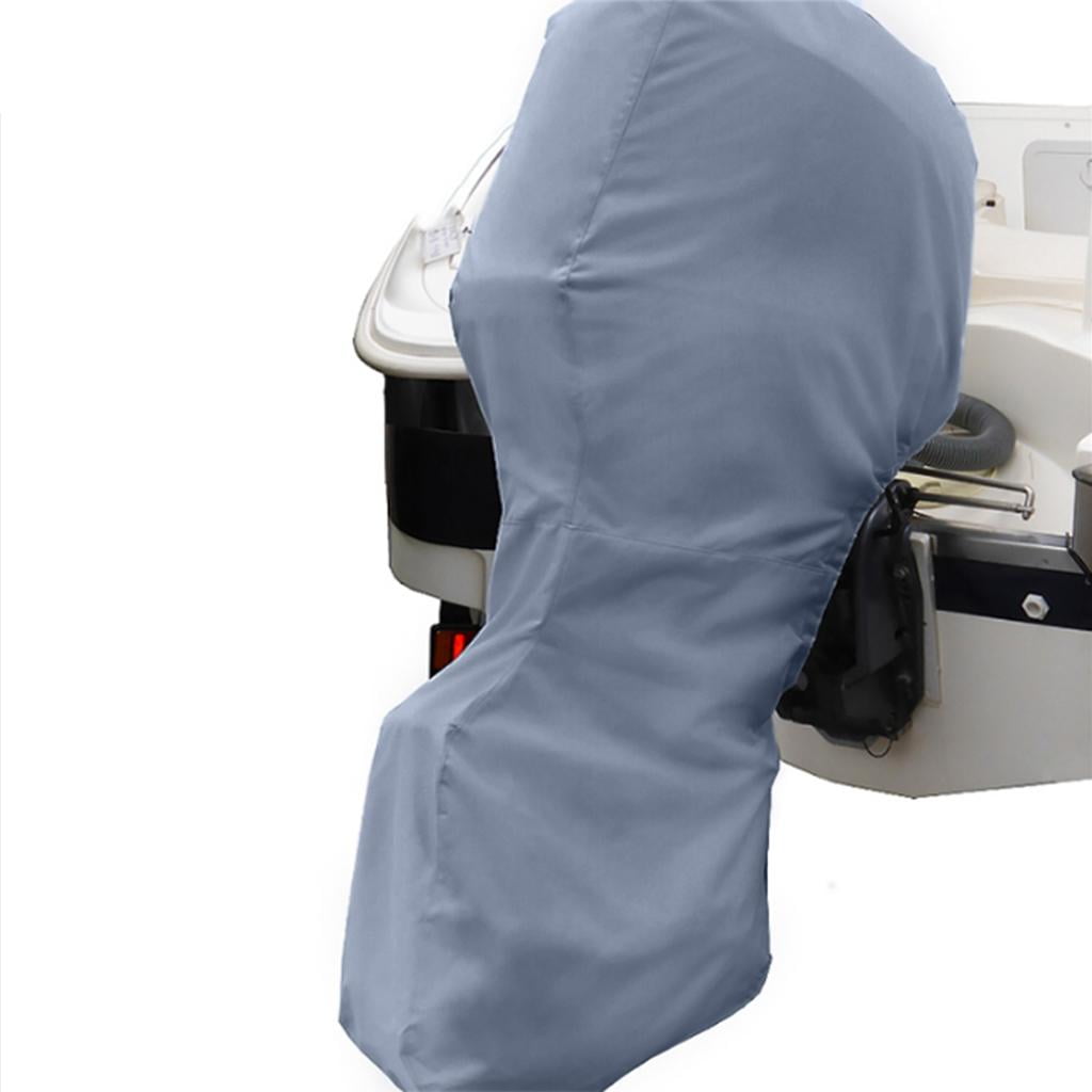 Full Outboard Boat Motor Cover, Waterproof Resistant Thick Polyester ...