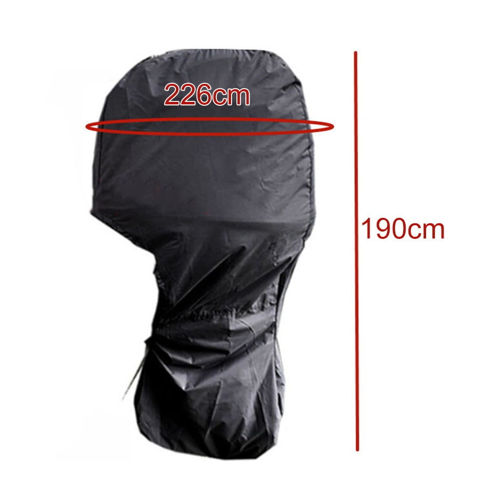 Full Outboard Motor Cover Waterproof 420D Oxford Fabric Heavy Duty ...