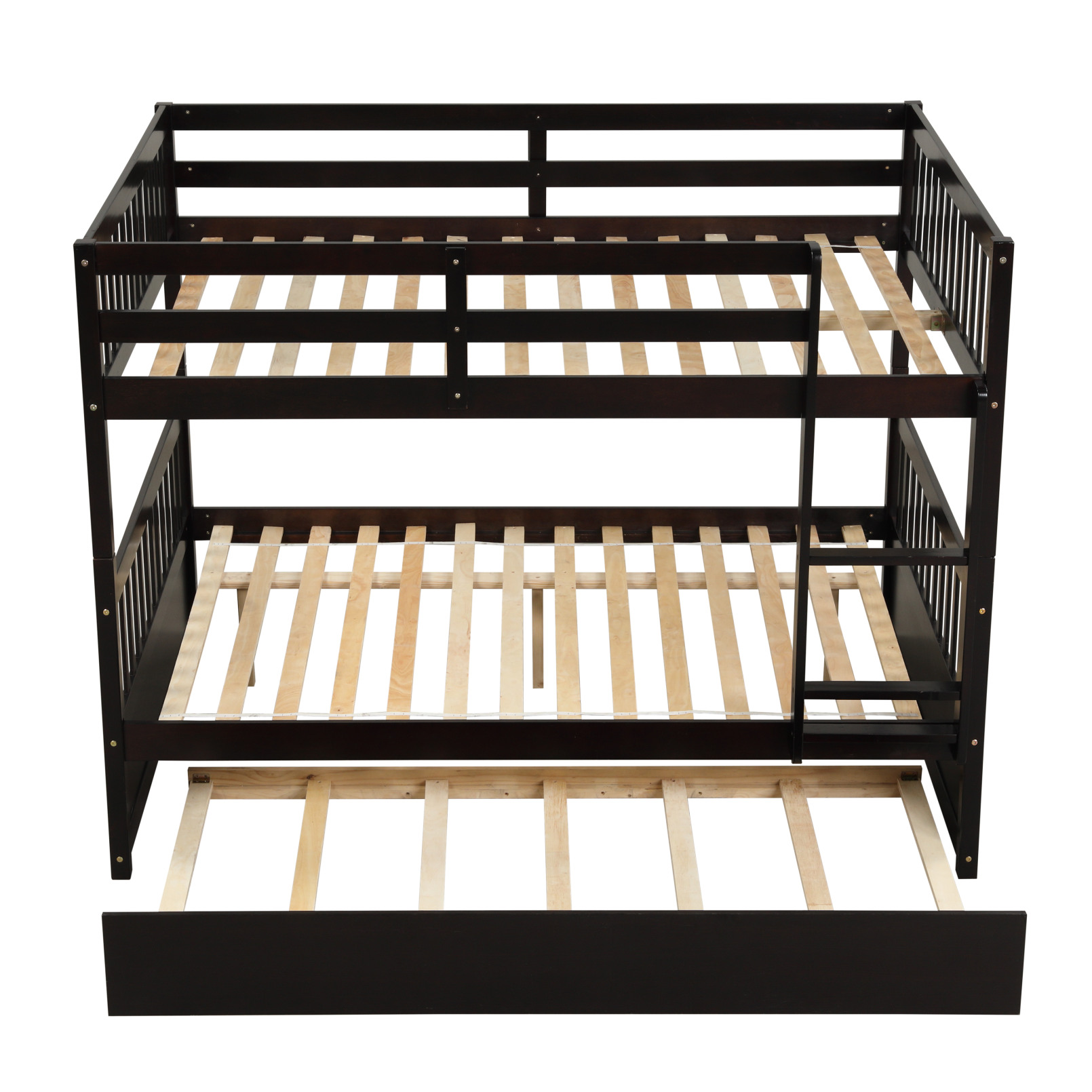 Full Over Full Bunk Bed with Pull Out Bed, Convertible to 3 Full Size ...