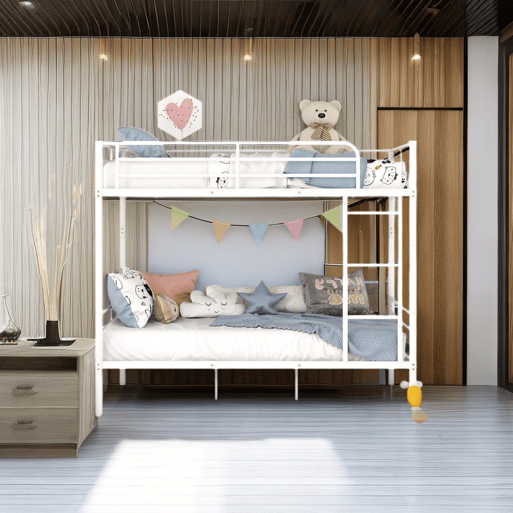 Full Over Full Metal Bunk Bed for Adults,Heavy Duty Full Metal Bunk Bed ...