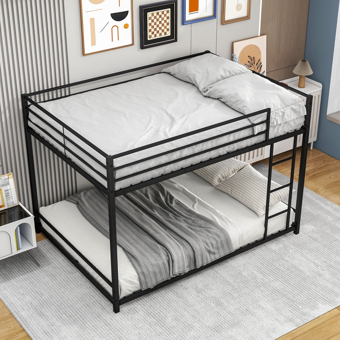 Full Over Full Metal Bunk Beds, Heavy Duty Metal Bed Frame, Bunk Beds ...