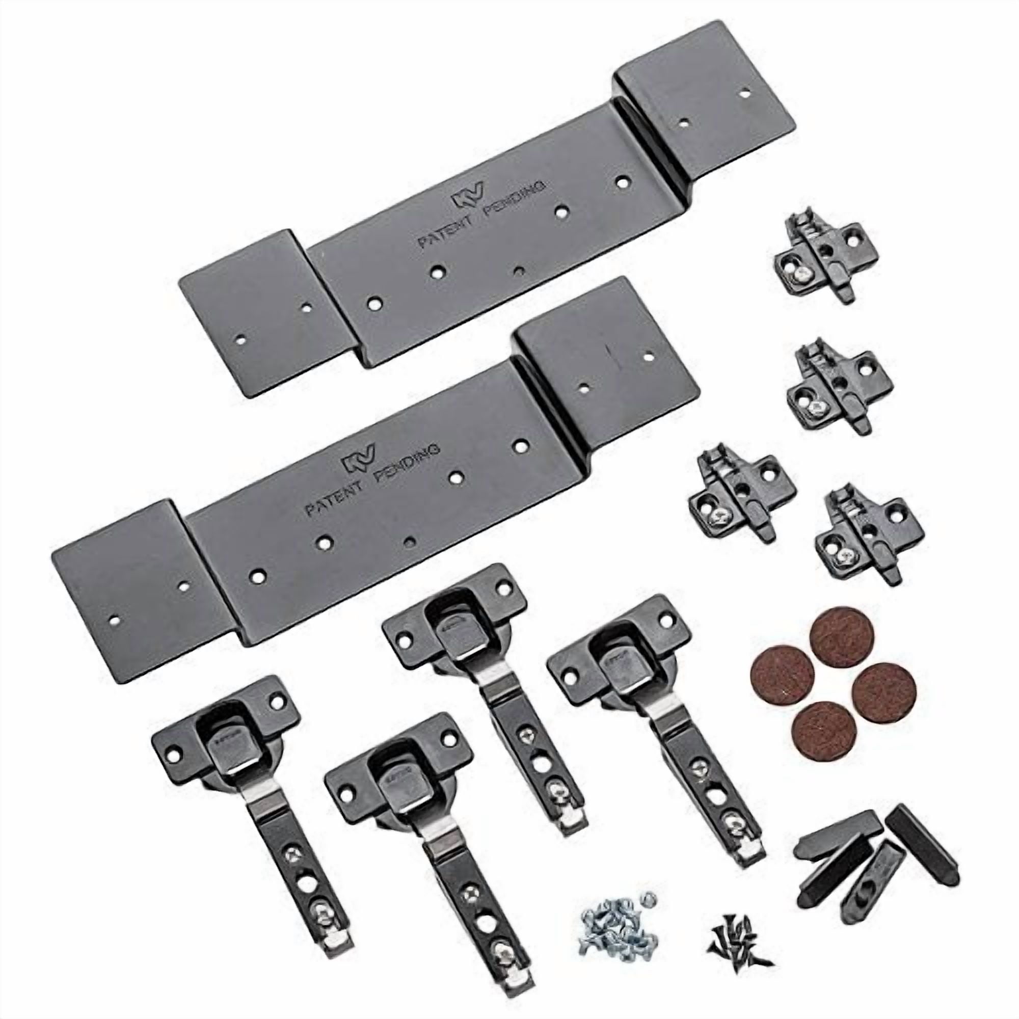 Full Overlay Hinge Kit for KV8091 Pocket/Flipper Door Slides - Walmart.com