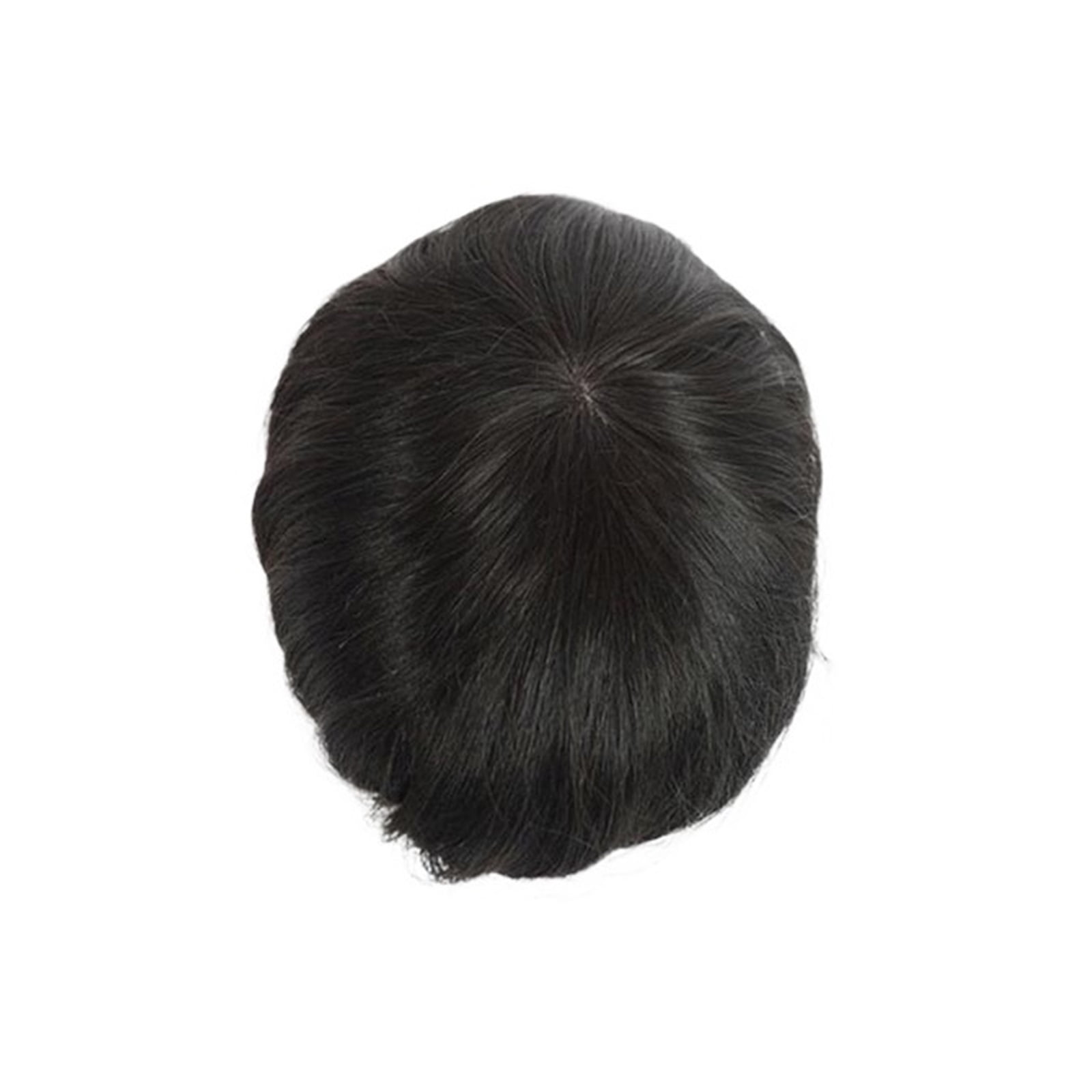 Full PU Base V-Loop Male Hair Prosthesis Thin Skin Toupee Human Hair ...