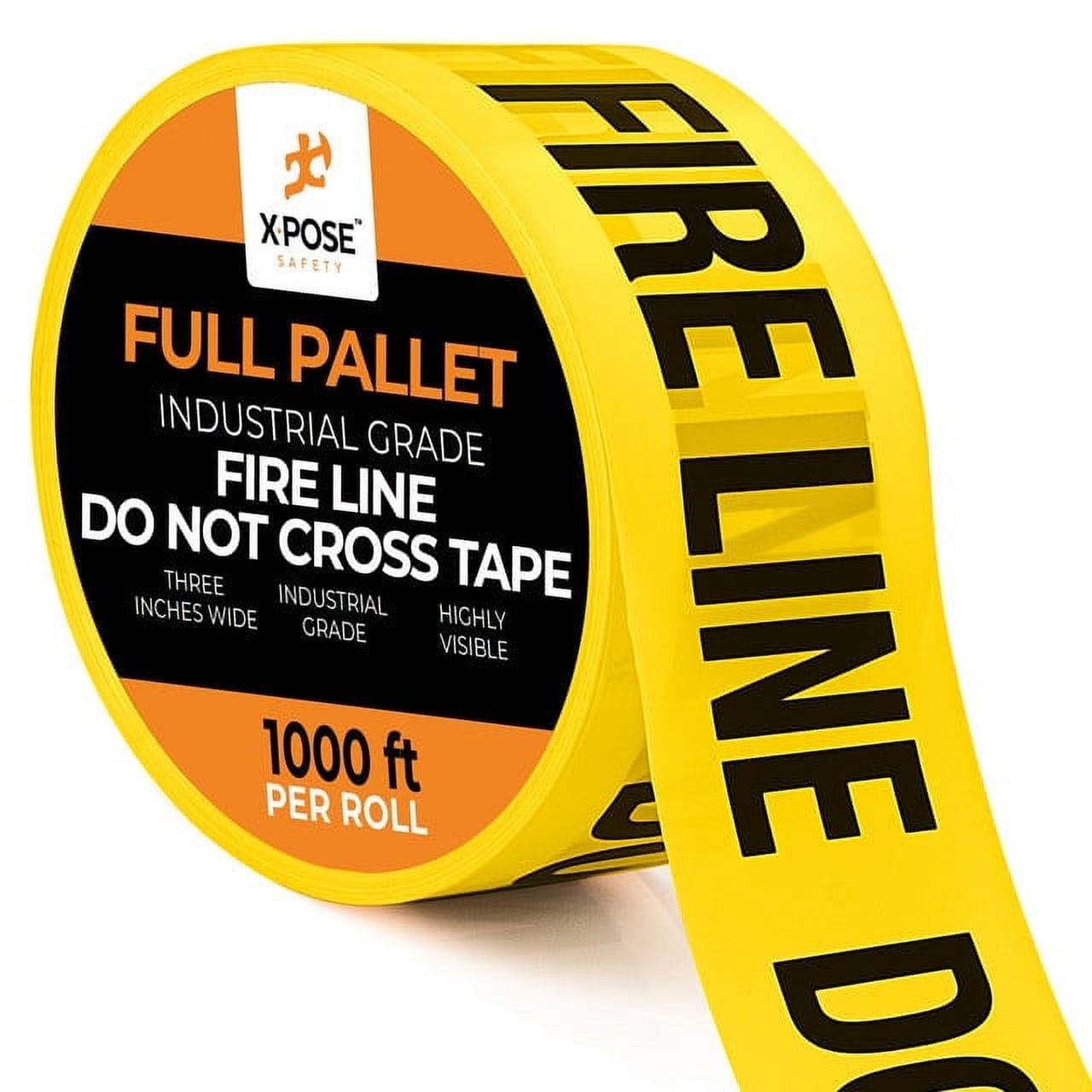 Full Pallet 960pk Fire Line Do Not Enter Tape Roll - 960 Rolls - 1000 ...