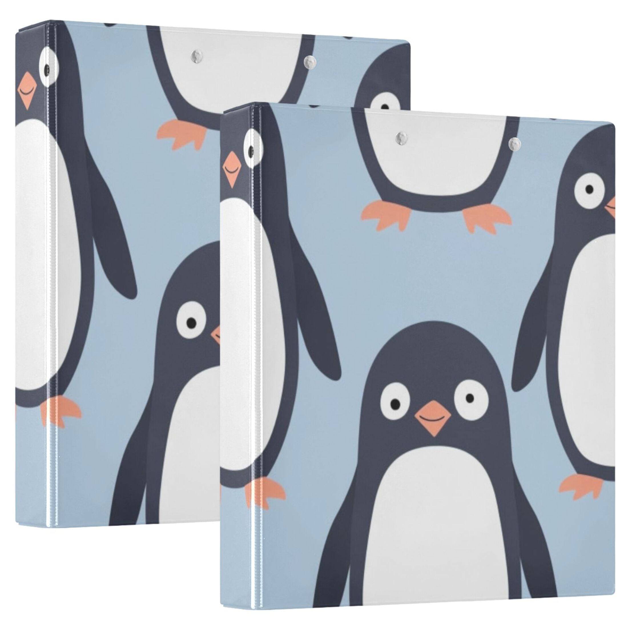 Full Penguins 3 Ring Binders 1.5 inch Hardcover File Folders with ...