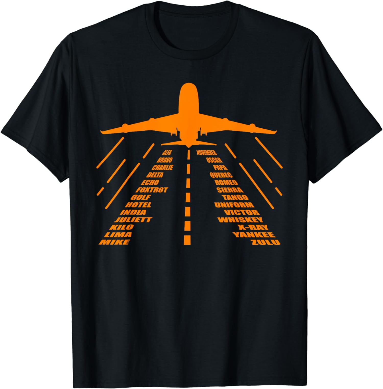 Full Phonetic Alphabet Shirt | Cute Plane Letters Tee Gift - Walmart.com