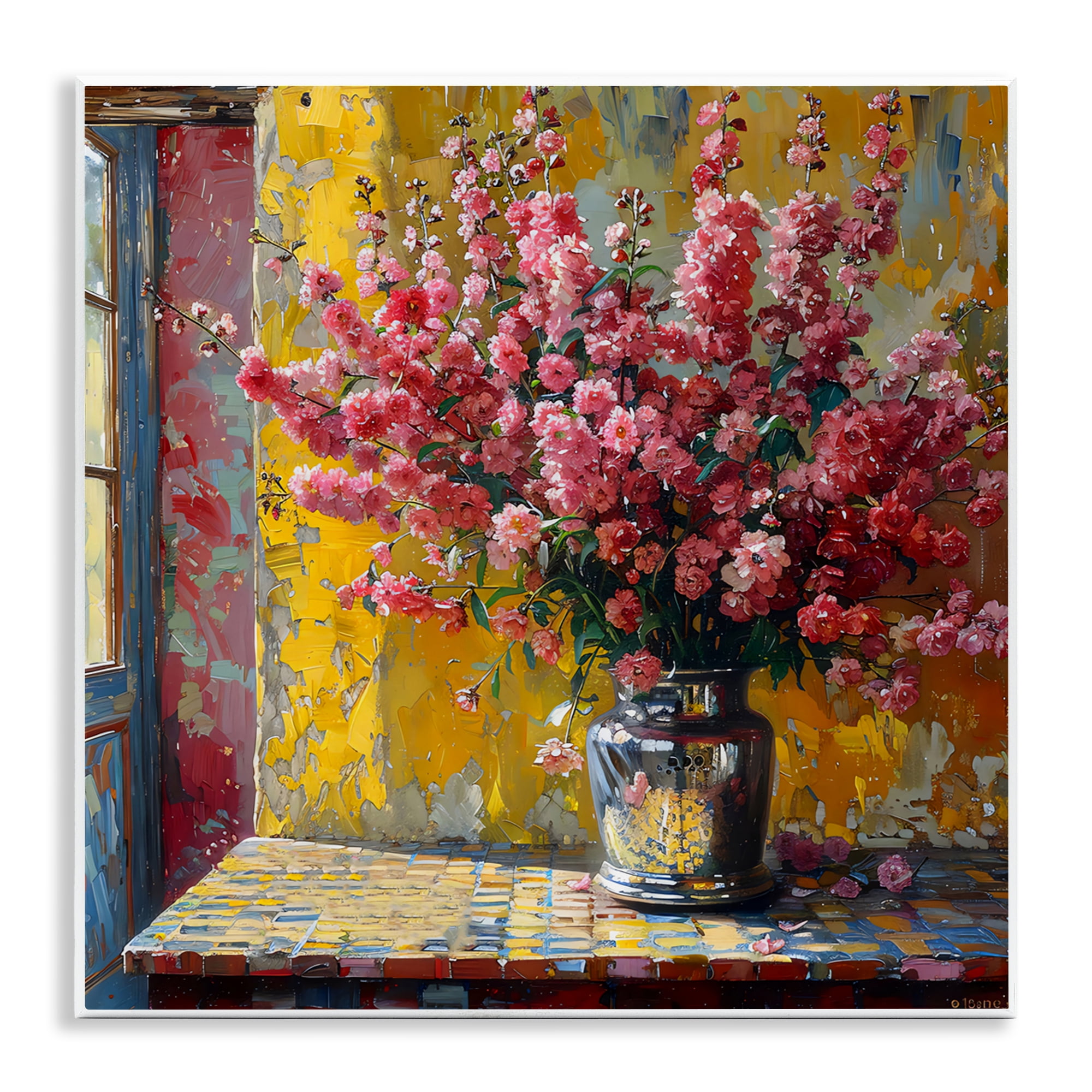 Stupell Industries Full Pink Flower Display Wall Plaque Art, design by ...