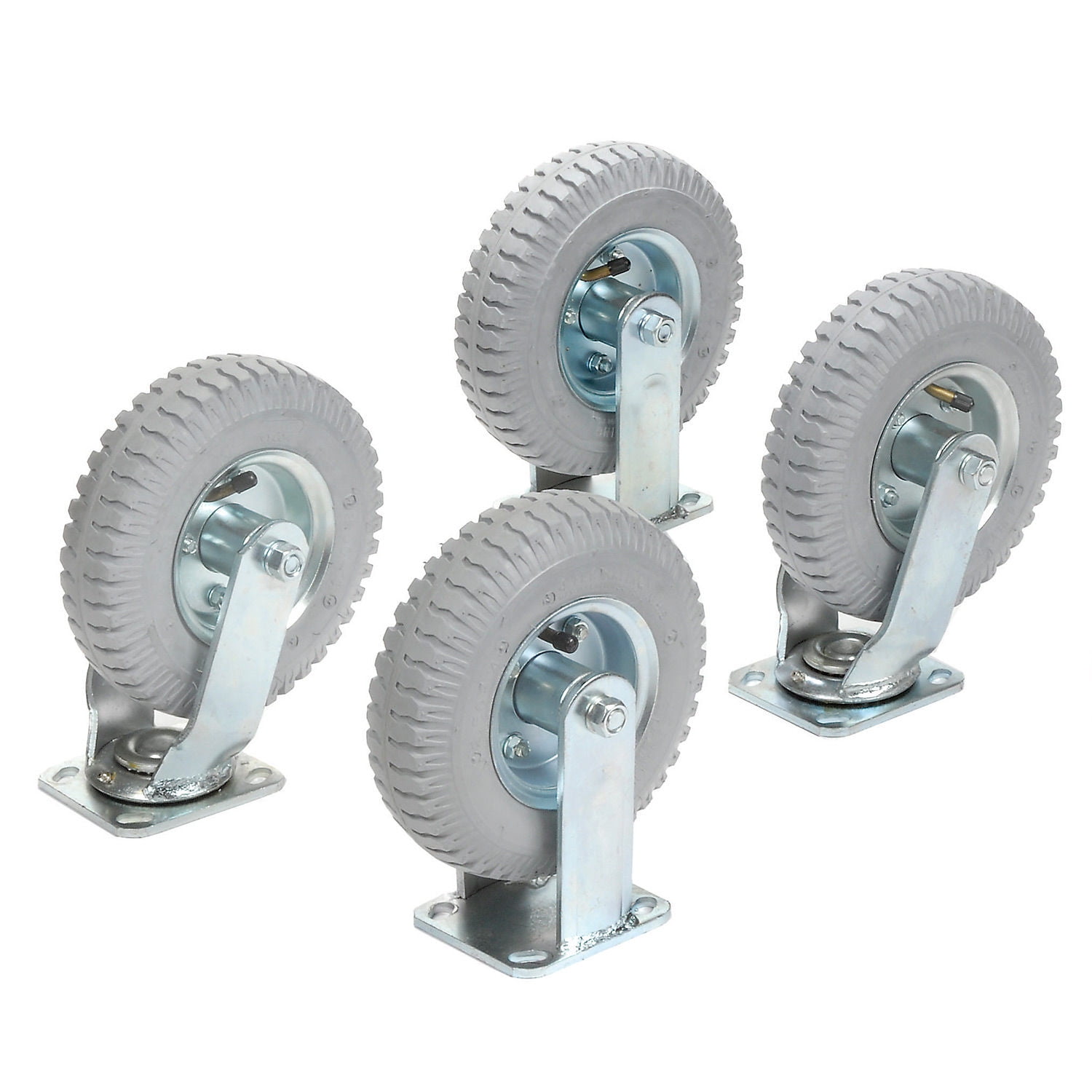 Global Industrial 8"" x 2.80"" Full Pneumatic Caster Kit 2 Swivel 2 ...