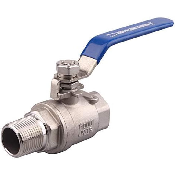 Full Port Ball Valve 3/4 Inch - Male x Female Stainless 304 for Water ...