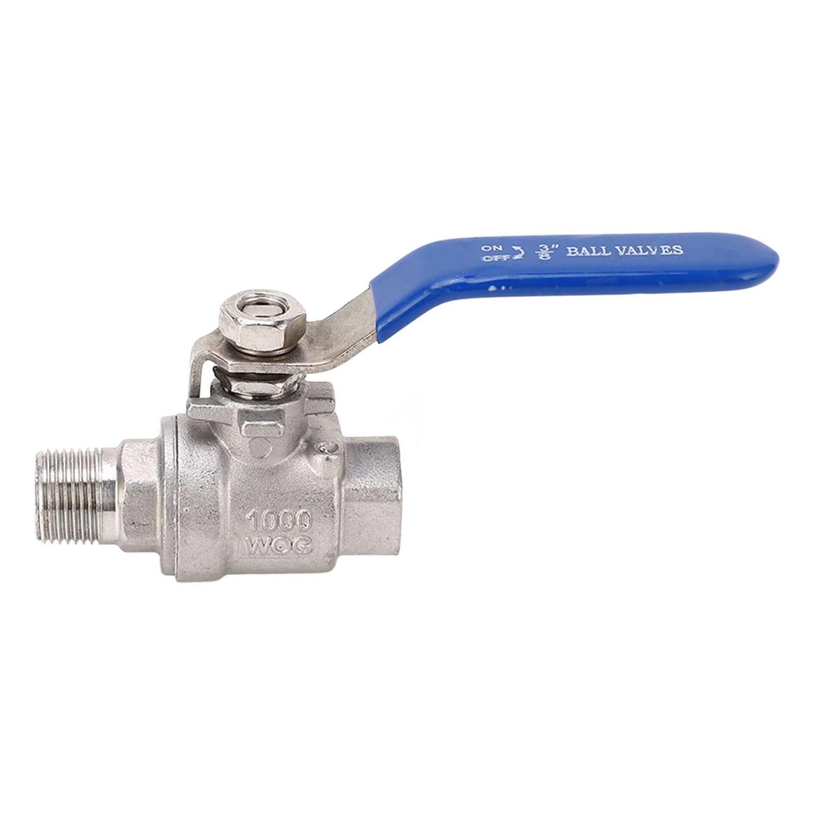 Full Port Ball Valve 3/8 Inch BSPT Male and Female Thread Pipe Fitting ...