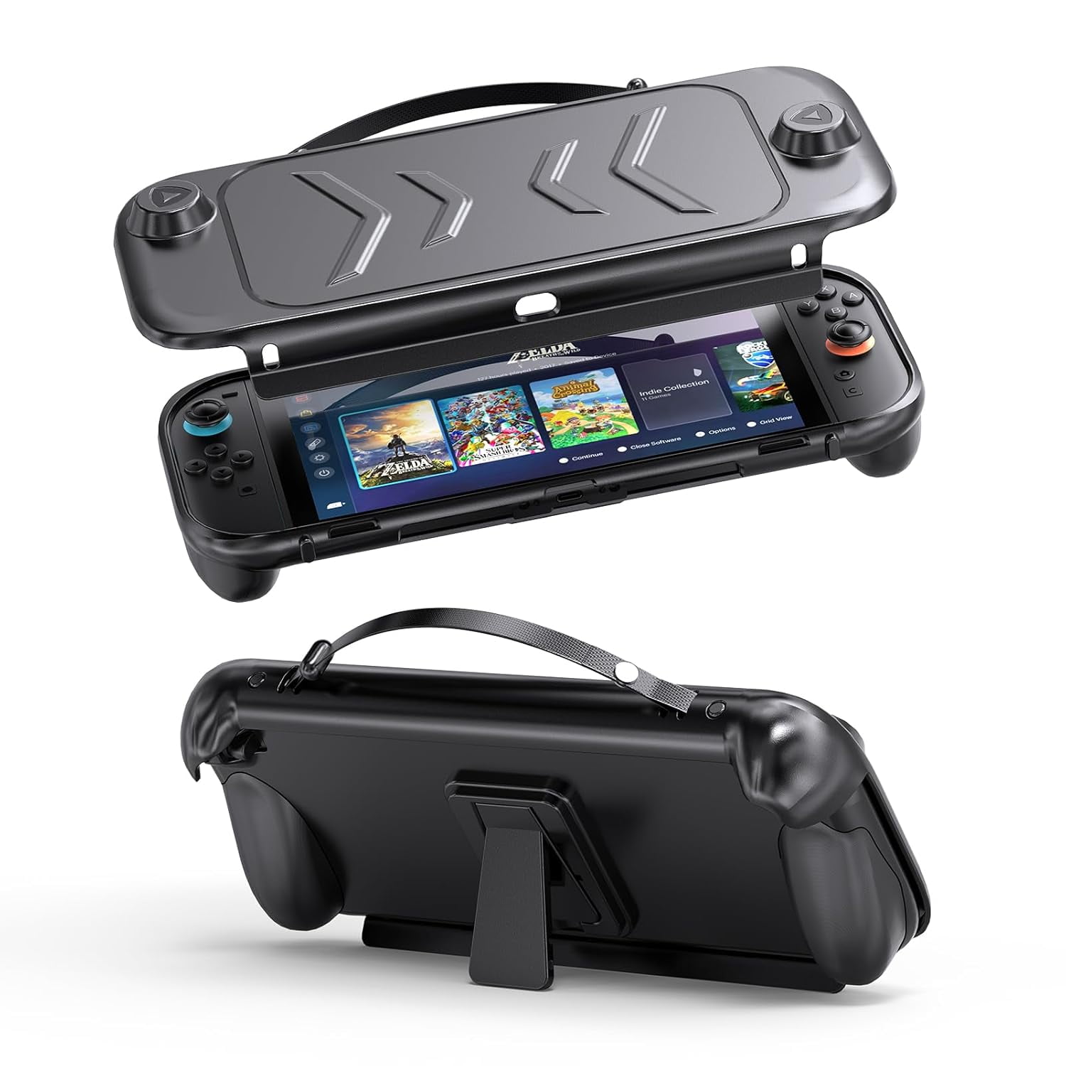 Full Protective Case Compatible with NS Switch 2 (2025), Soft TPU Grip Protective Cover Switch 2 ...