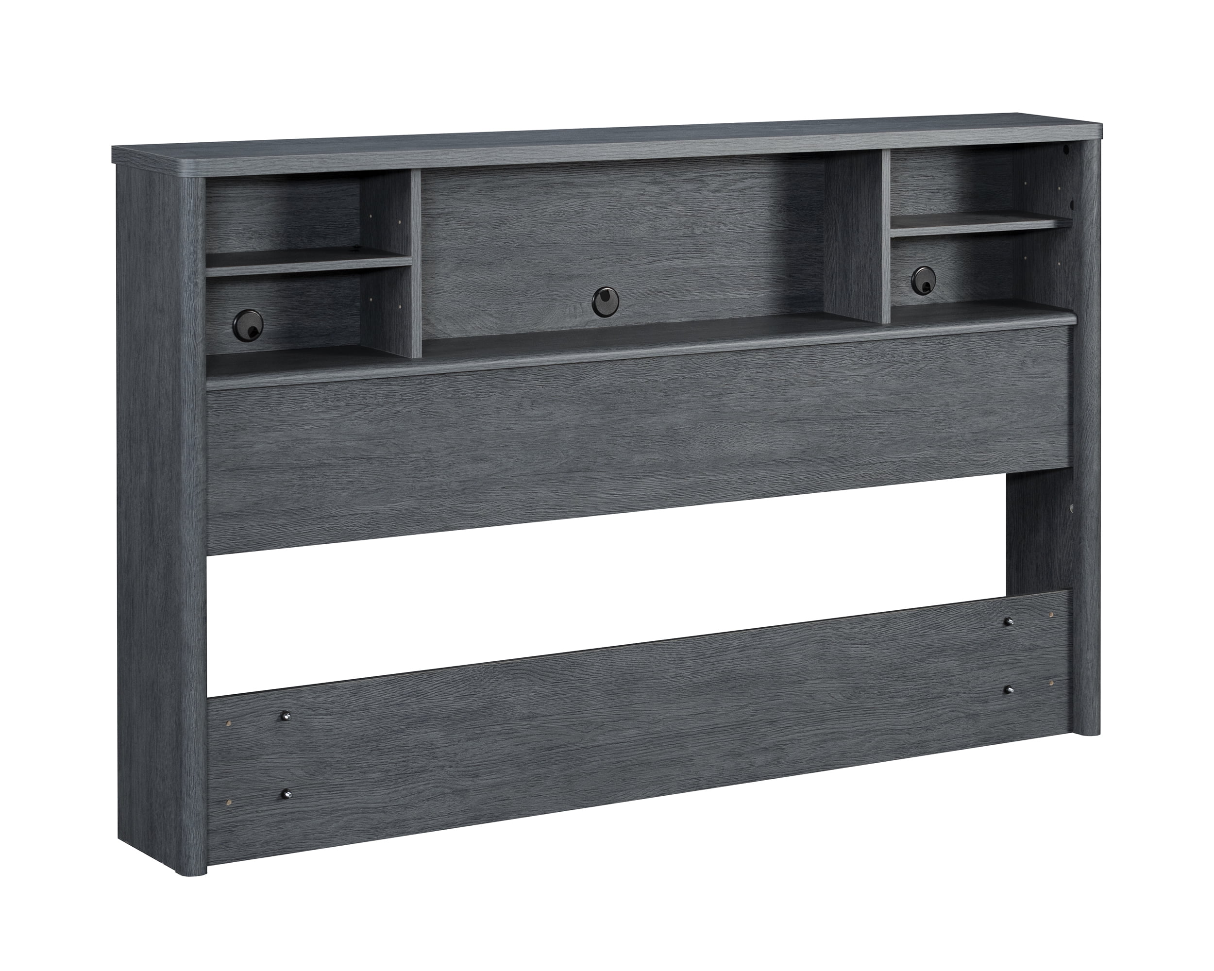 Full/Queen Bookcase Headboard, Denim+Brown finish - Walmart.com