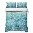 Full Quilt Bedding Set Abstract Glass Shard Splicing Breathable Summer ...