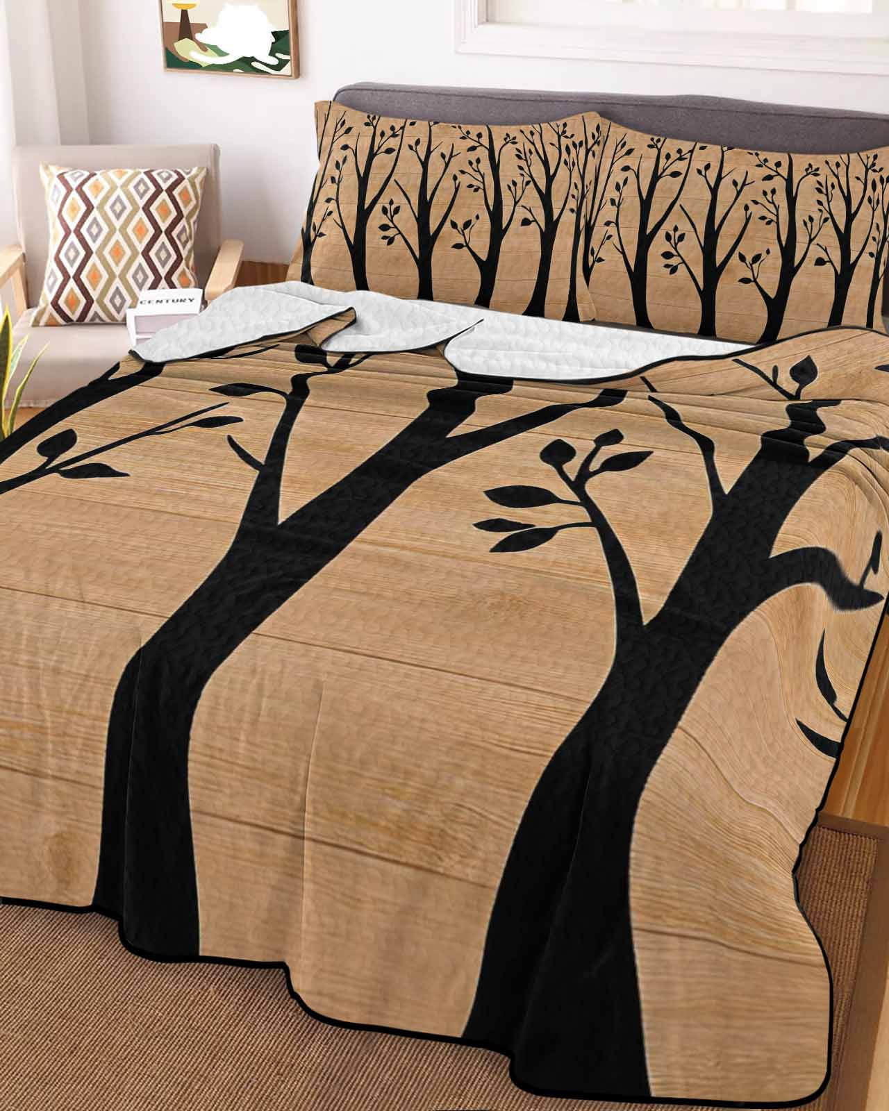 Full Quilt Bedding Set Summer Quilt Lightweight Quilted Coverlet with 2 ...