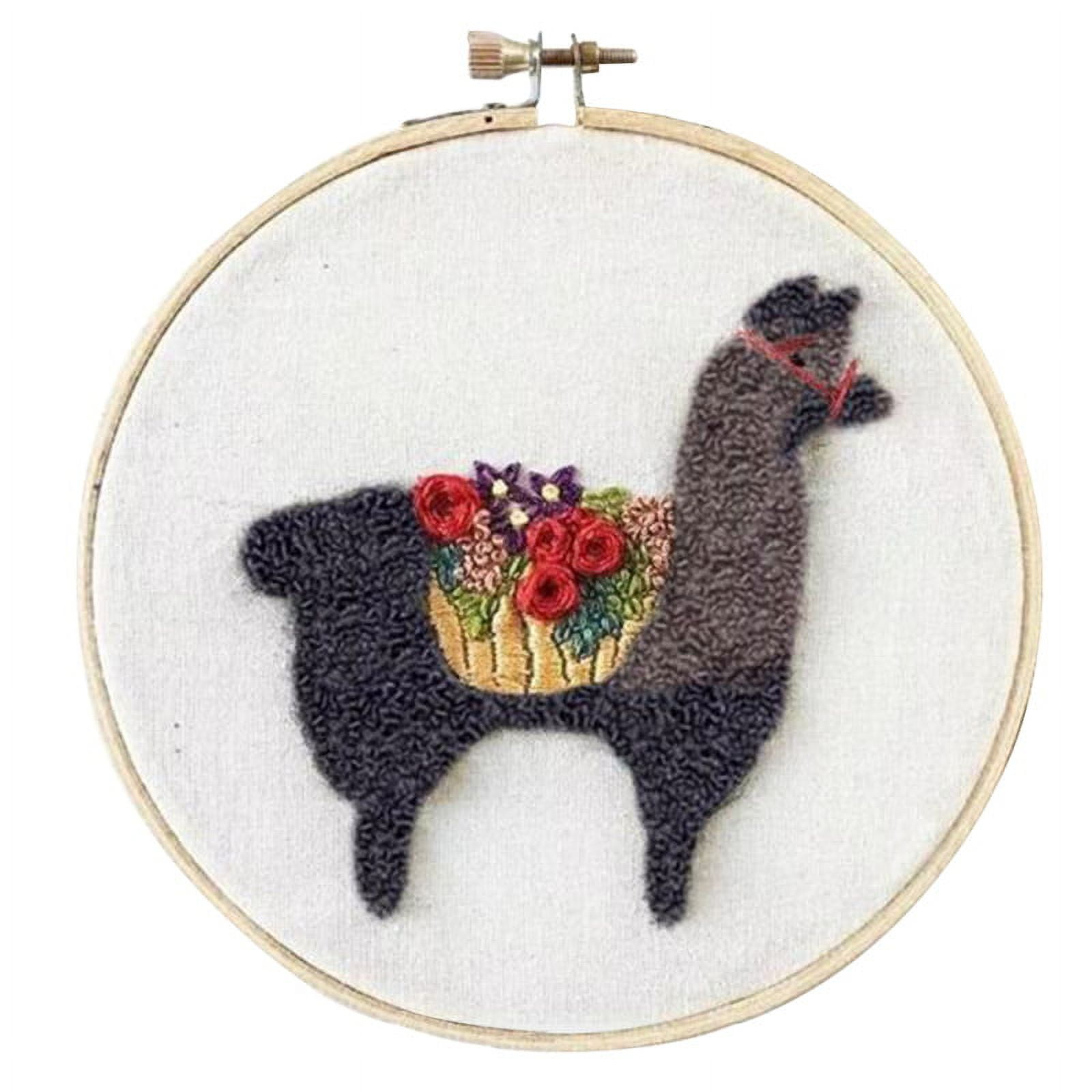 Full Range Of Embroidery Starter Kits Cute Alpaca Pattern DIY Material ...