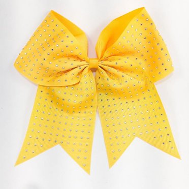 Chixx Solid Plain Basic Cheer Dance Softball Bows Neon Green ...