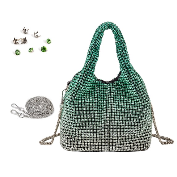 Full Rhinestones Bag for Women Blingbling Sparkly Purse Crystals Clutch ...