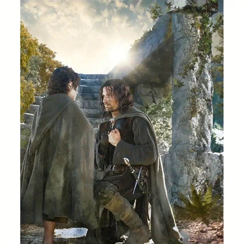 Full Round Drills The Lord of The Rings Aragorn Diamond Painting Kit ...